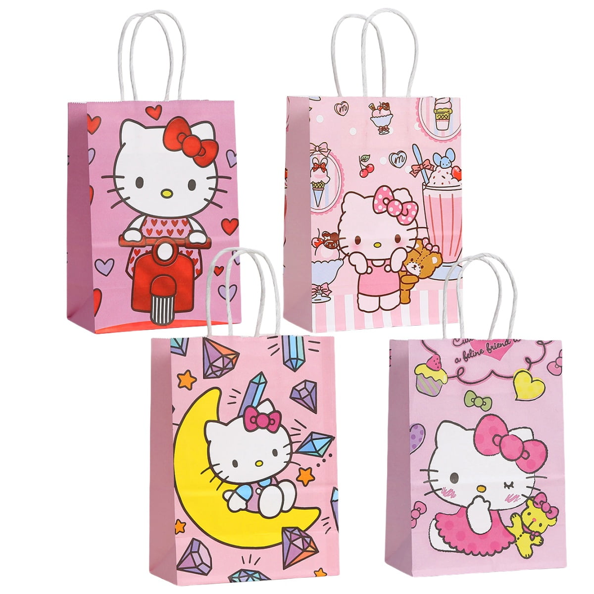 16 Pcs HelloKitty Party Gift Bags, Birthday party bags, Cartoon candy ...