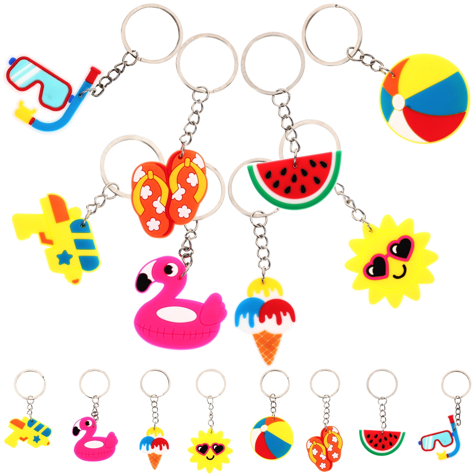 16 Pcs Keychain Pendant Hawaii Hawaiian Bulk Keychains for Women Child ...