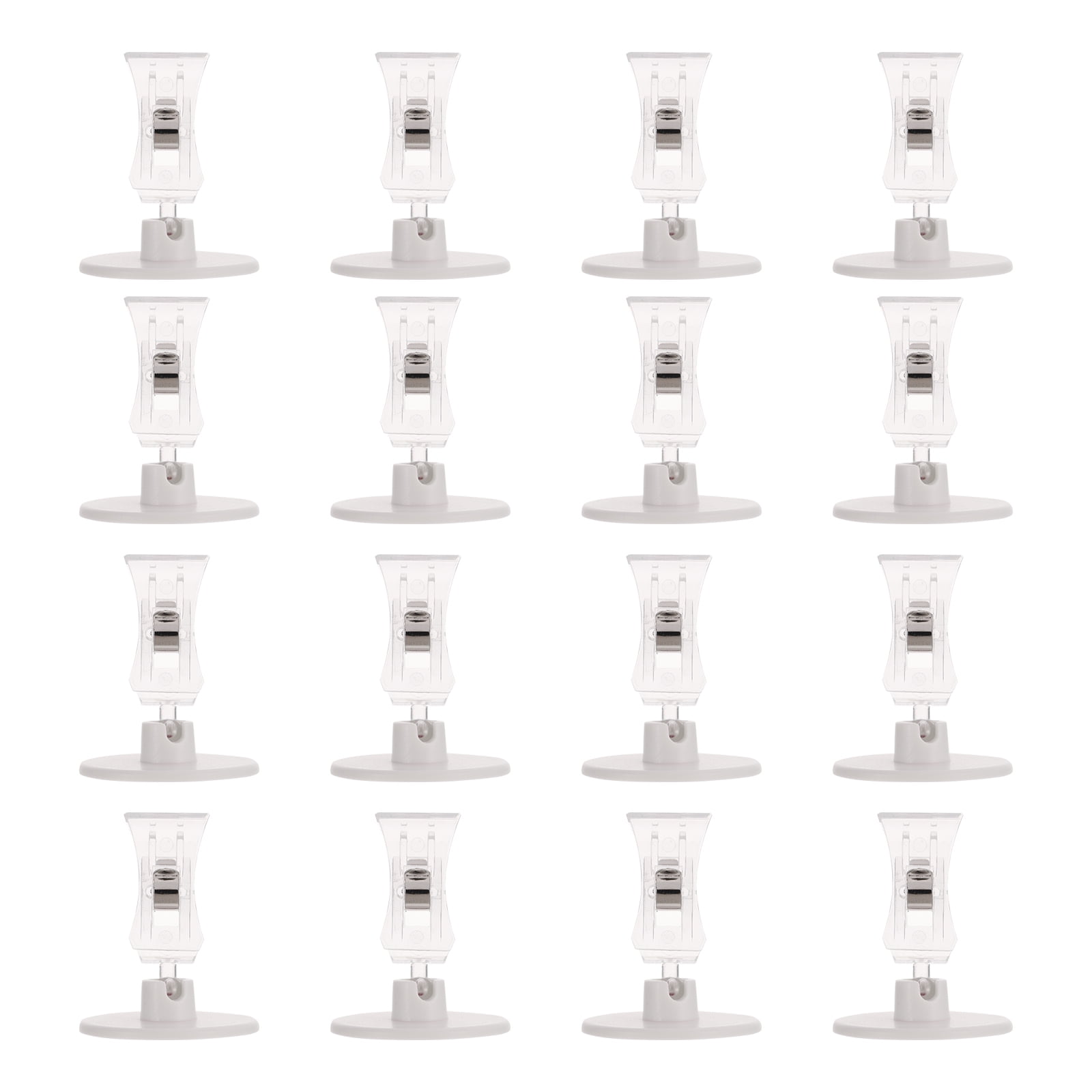 16 Pcs Label Holders Shelf Label Holder Sign Clip Stands 5X4CM ...
