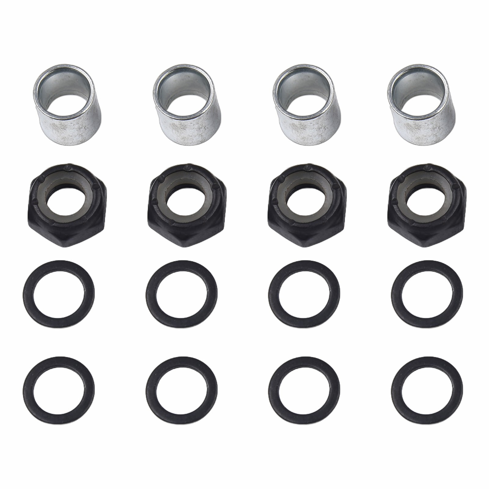 16 Pcs Longboard Bearing-Spacers Washers Hardware Screws Mounting Bolts ...