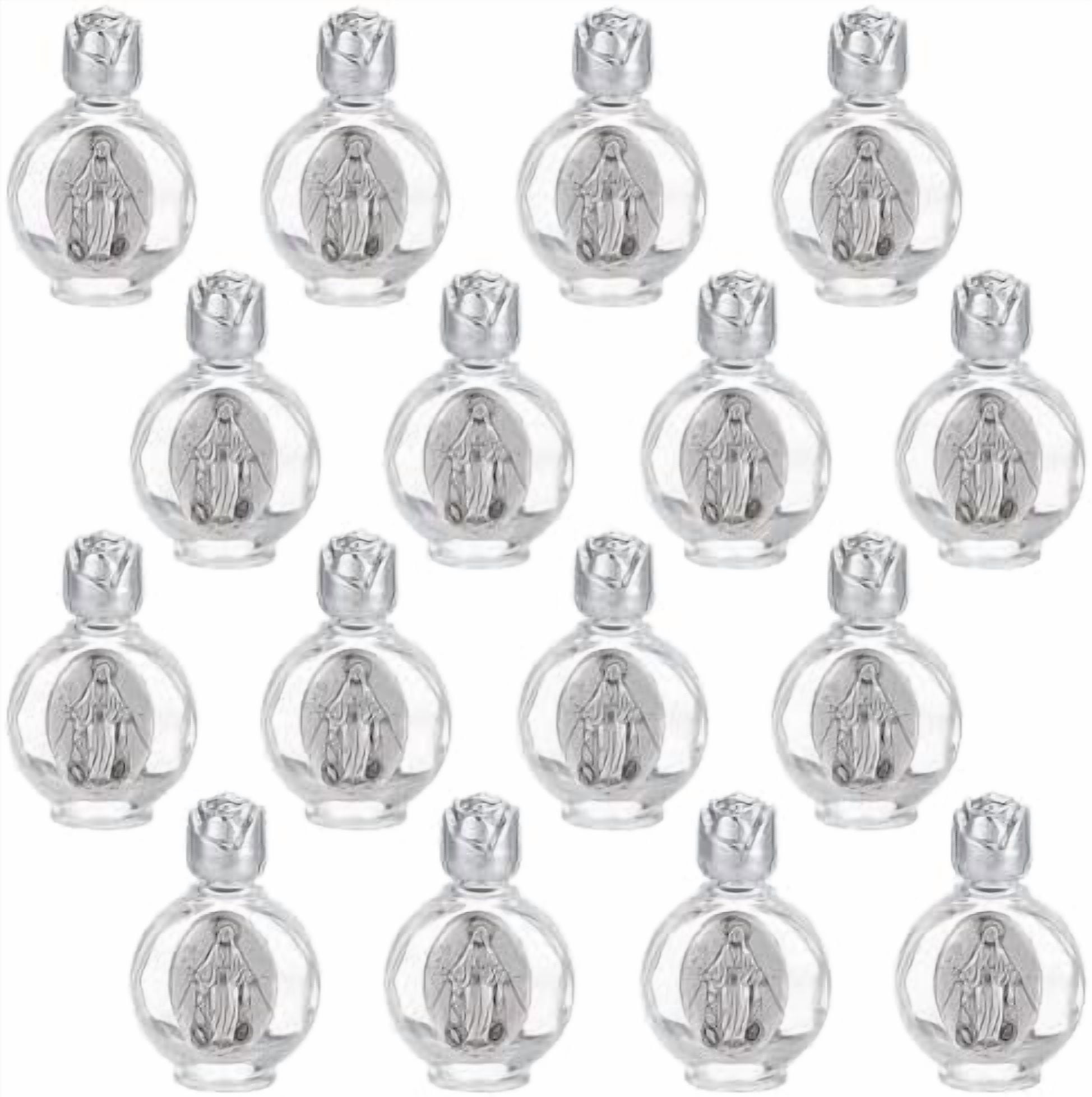 16 Pcs Lourdes Glass Holy Water Bottle 0.5 oz/15ml Empty Bottles ...