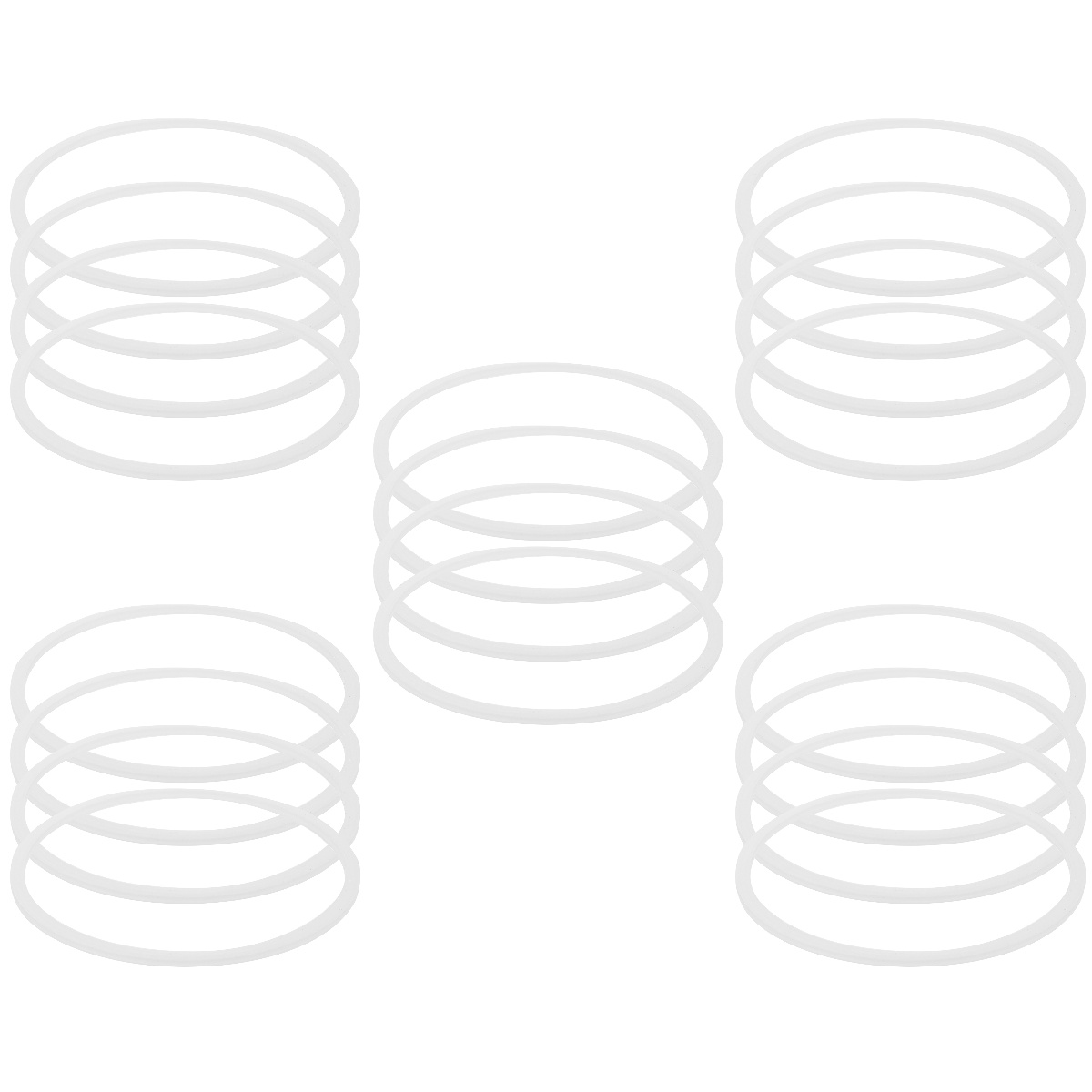 16 Pcs Lunch Box Sealing Ring Silicone Ring Silicone Jar Half Gallon ...