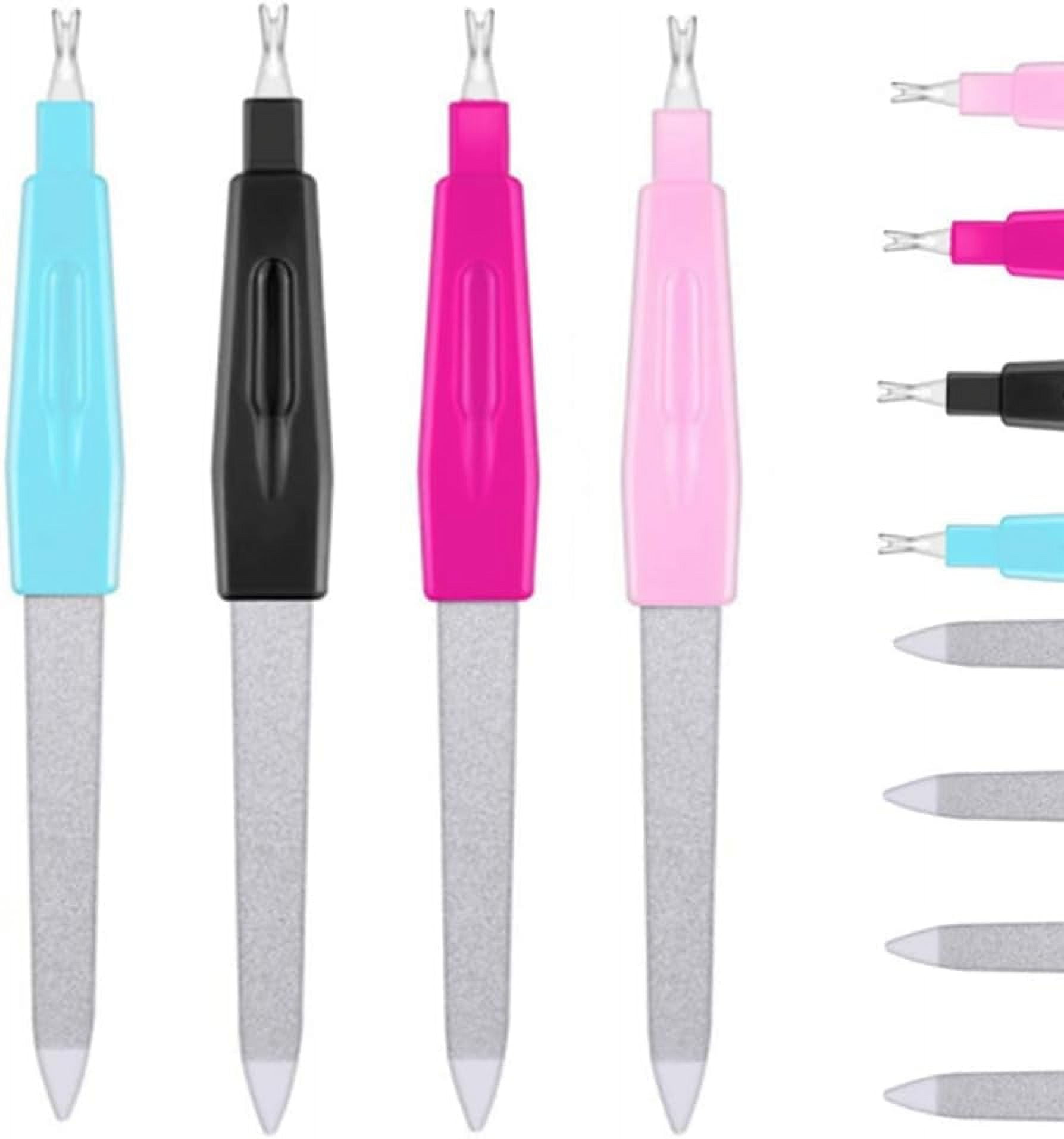 16 Pcs Metal Nail File Set, Professional Nail Files Double-Headed ...