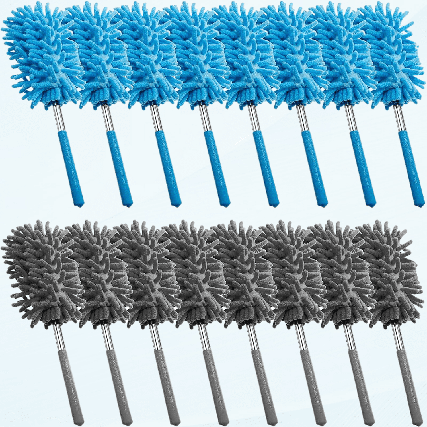 16 Pcs Microfiber Dusters for Cleaning Mini Duster with Telescoping ...