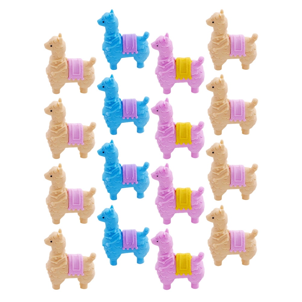 16 Pcs Mini Alpaca Model Rubber Fidget Toys It Sticky Hands for Kids ...