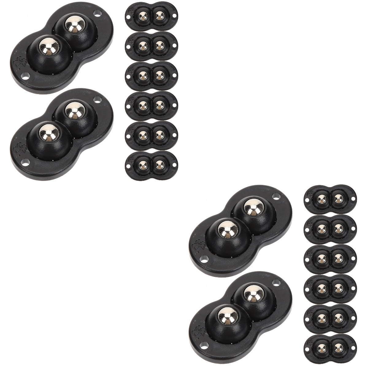 16 Pcs Mini Caster Swivel Casters Storage Case Wheels Rollers for ...