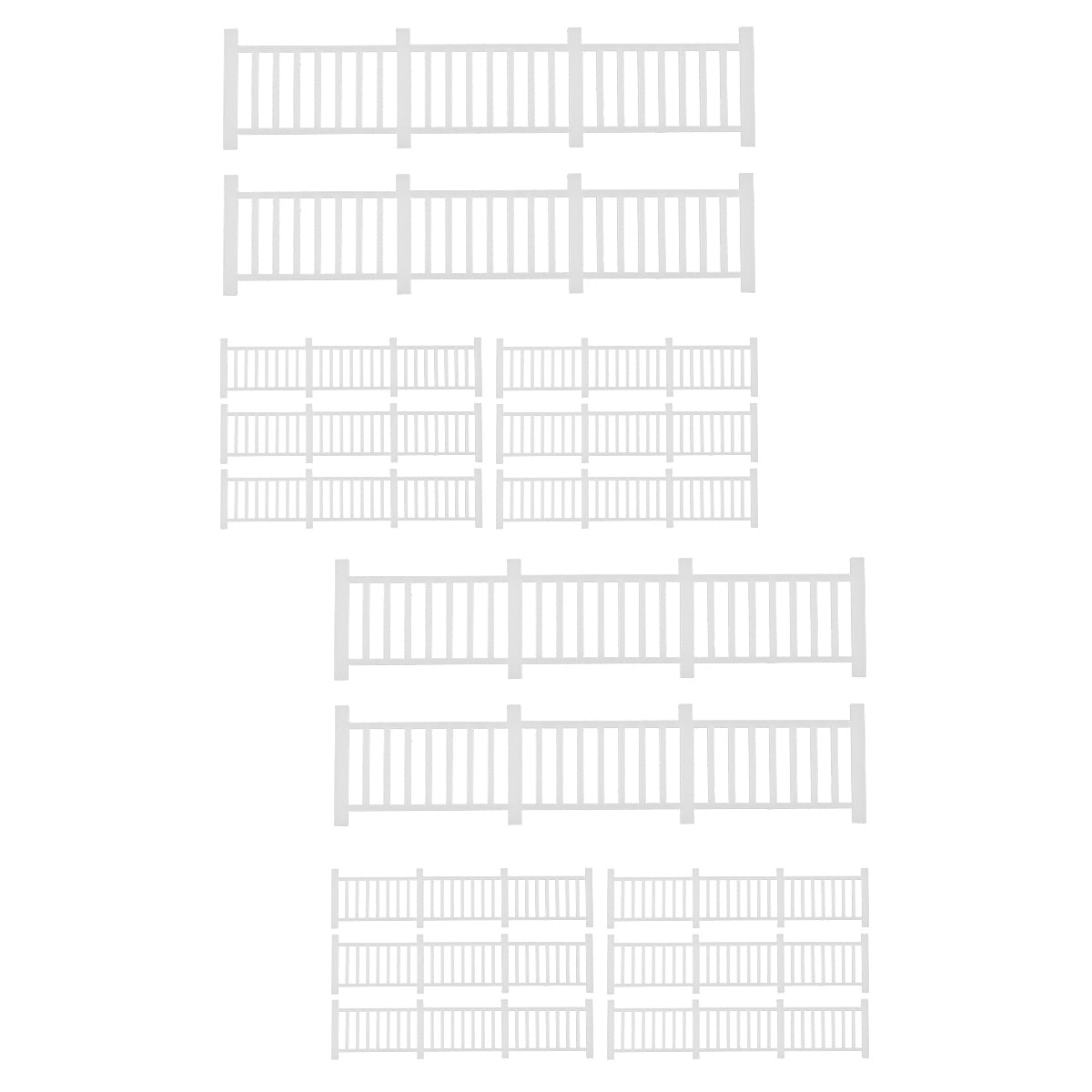 16 Pcs Mini Fence Miniature Decor Basing Materials for Miniatures ...