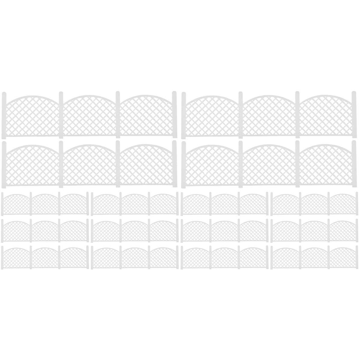 FENGGUIQU DIY Micro Landscape Mini Fence Set for Dollhouse Accessories ...