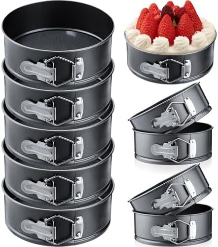 16 Pcs Mini Springform Pans Set - Mini Cake Leakproof Cheesecake Pans ...