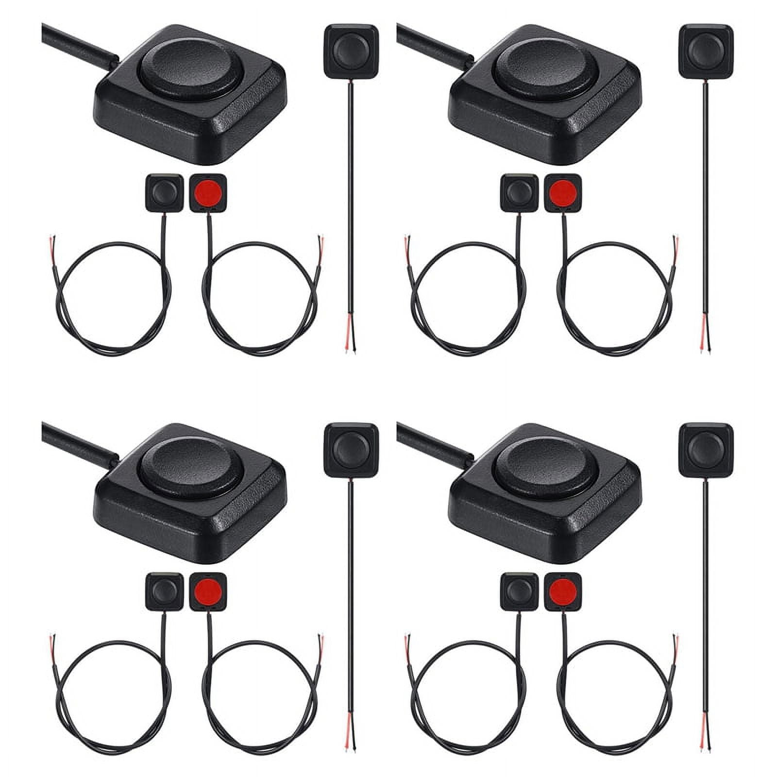 16 Pcs Momentary Switch Momentary Push Button ON Off Switch 12V 24V ...