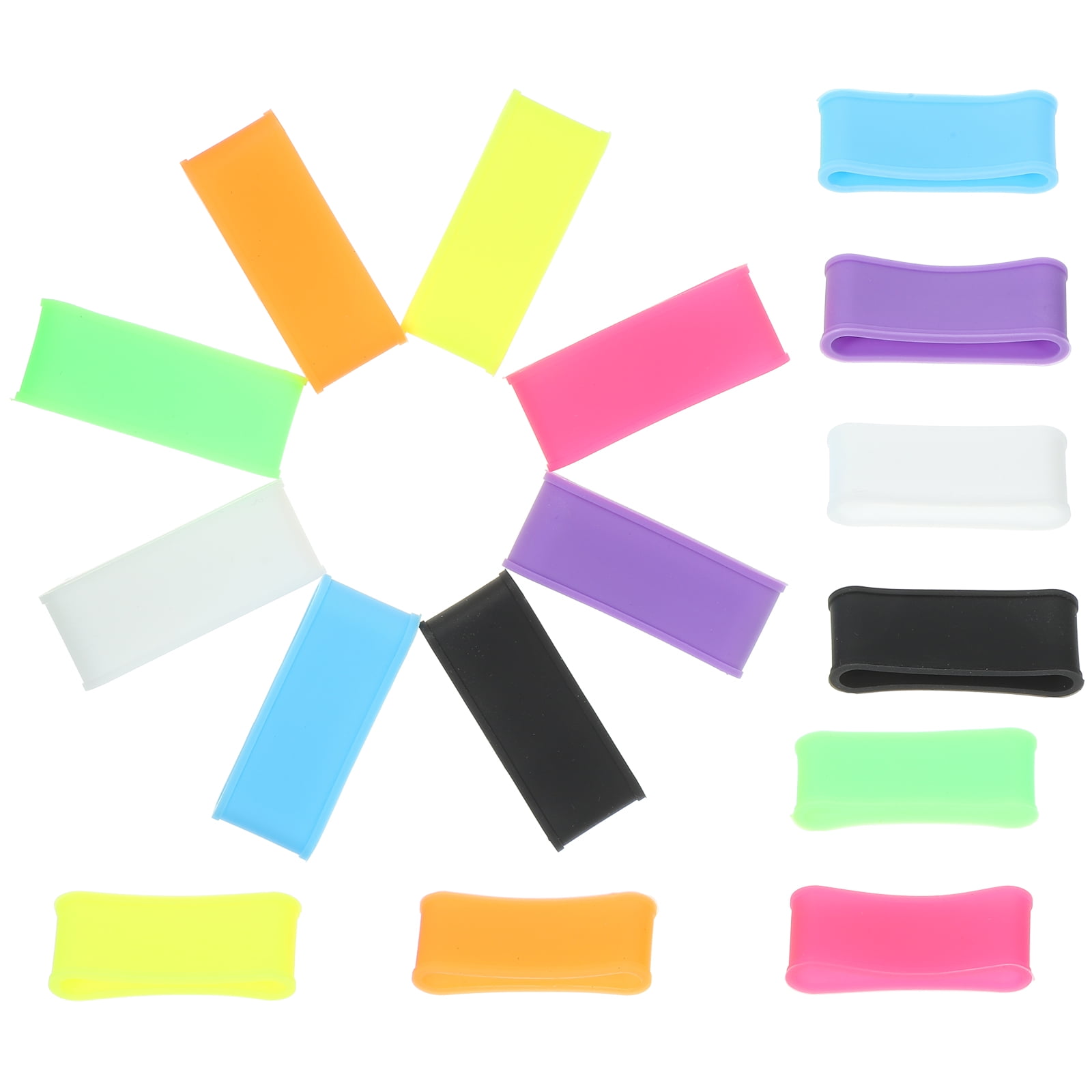 16 Pcs Mouth Ring Tennis Grip Silicone Racket Grip Rings Racket Grips ...