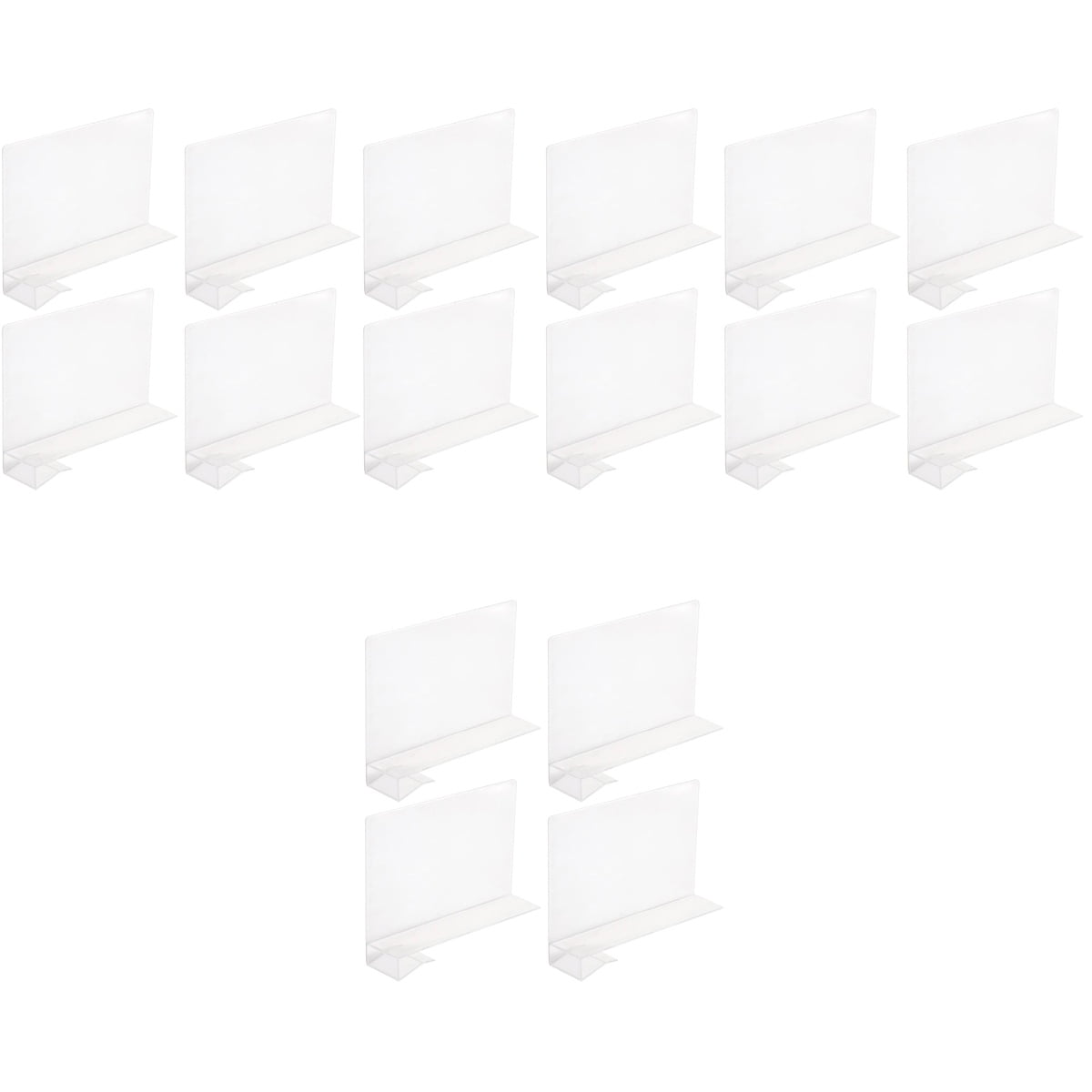 16 Pcs Multi-functional Shelves Dividers Library Books Divider Plastic ...