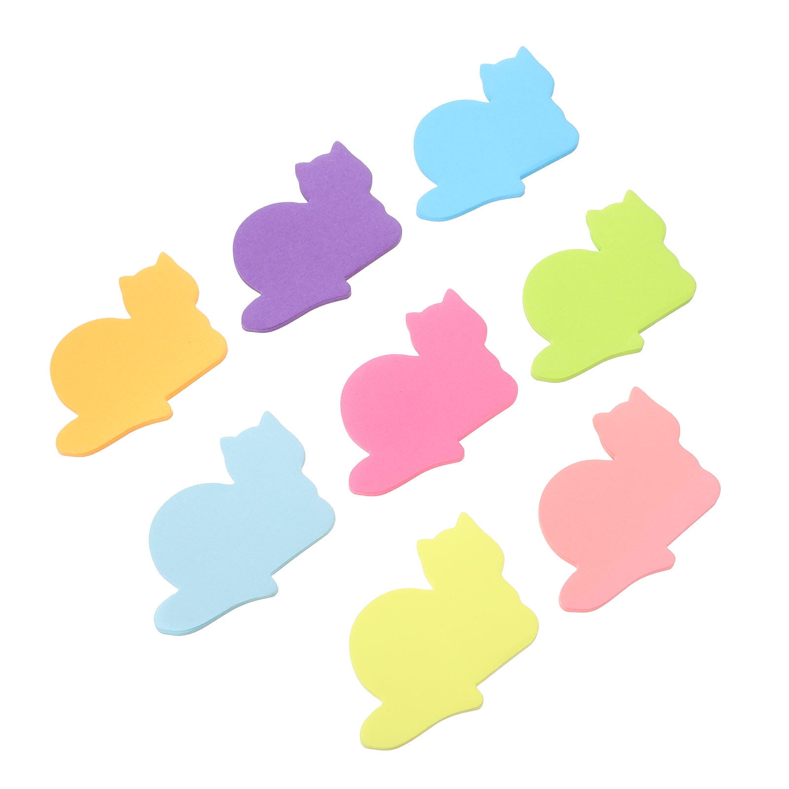 16 Pcs Note Pads Index Flagging Cat Notepad Cartoon Cat Memo Pads ...
