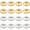 16 Pcs Oval Jewelry Connecting Ring 2 Holes Synthetic Hematite Link ...