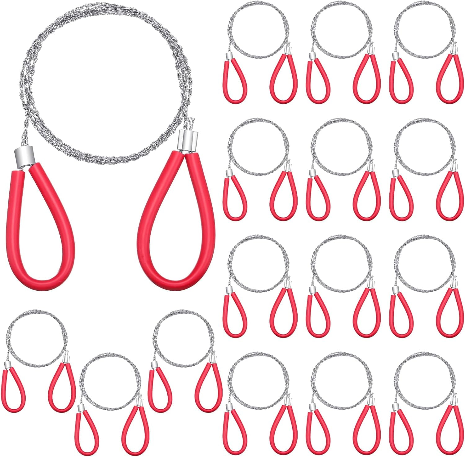 16 Pcs PVC Pipe Cable Saw 26.7 Inch Stainless Steel Cable Saw PVC Pipe ...