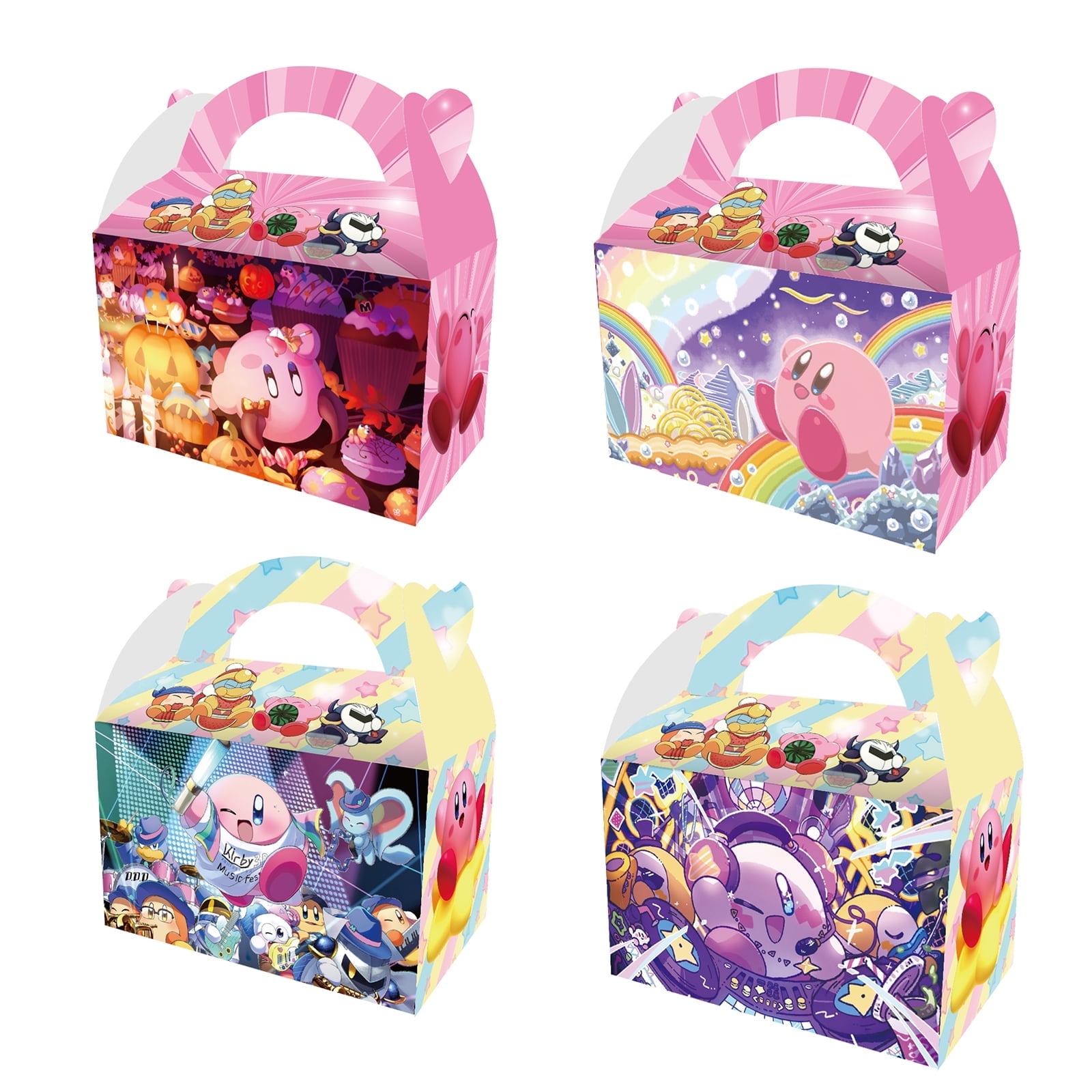 16 Pcs Pink Star Party Ppaer Favor Boxes Pink Star Goodies Boxes Treat ...