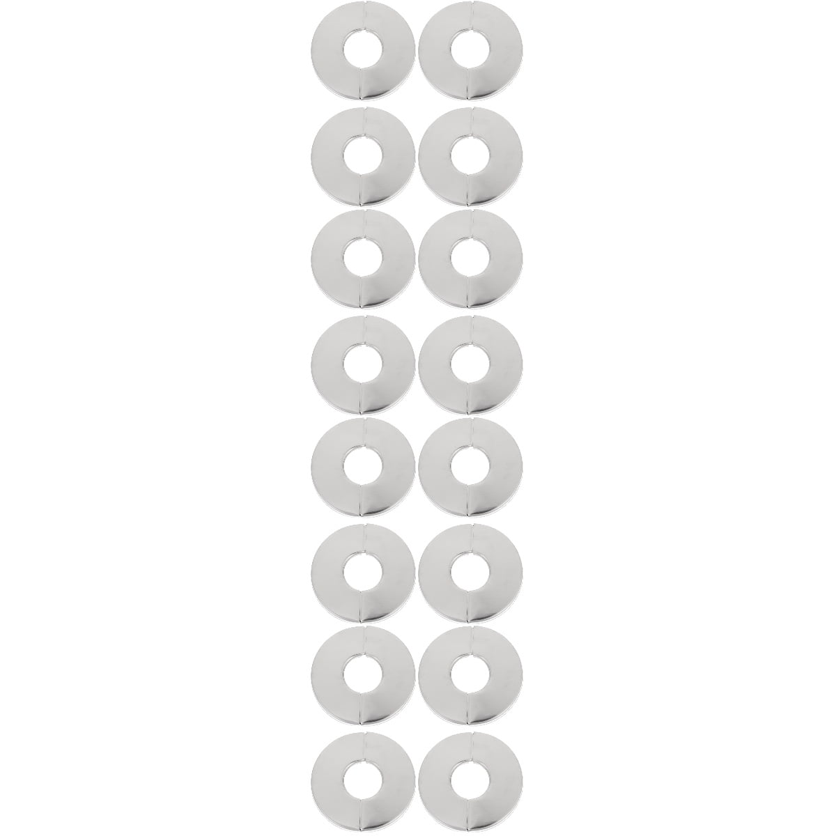 16 Pcs Plumbing Cover Plates Radiator Covers Pipe Flanges Stainless ...