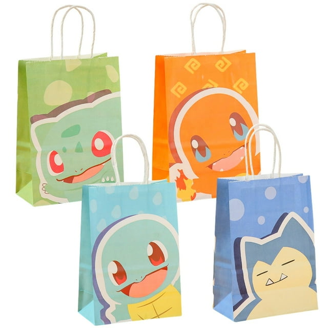 16 Pcs Pokemon Party Gift Bags, Birthday party bags, Cartoon candy bags ...