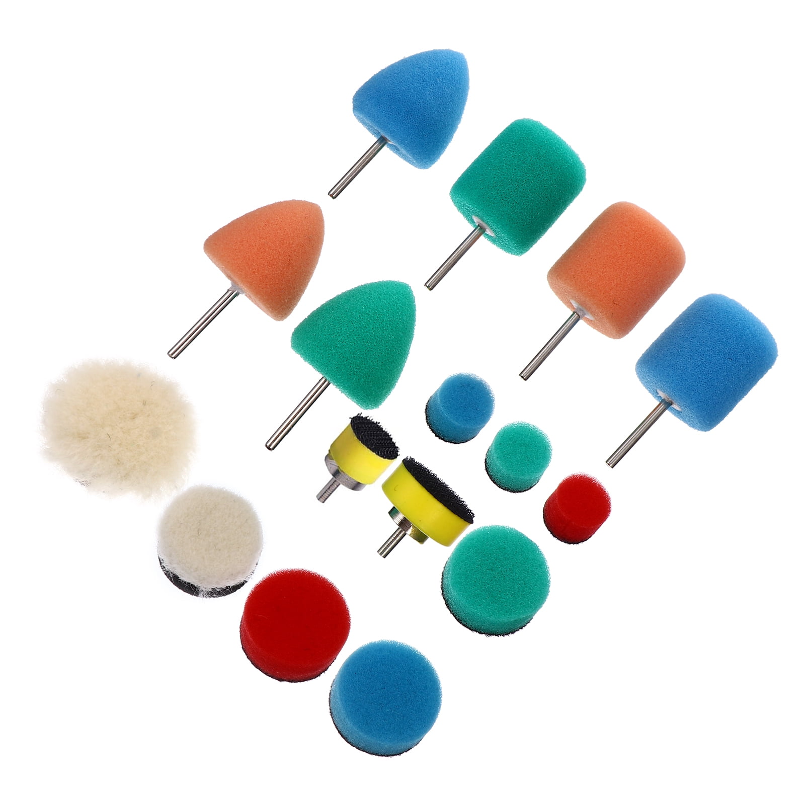 16 Pcs Polishing Sponge Cars Car Buffer Car Detailing Tools Foam ...