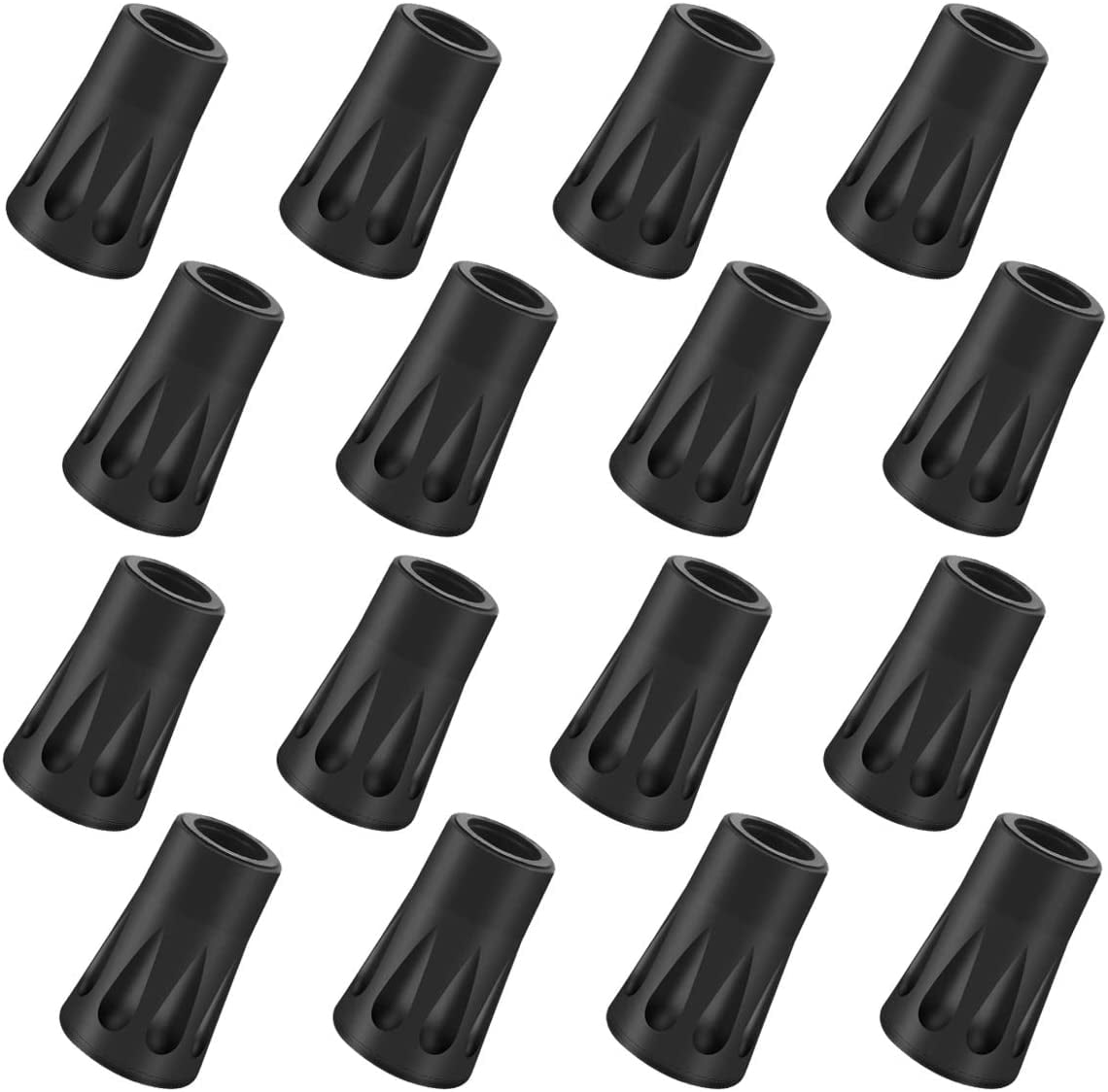 16 Pcs Replacement Rubber Tips, Protector Rubber Tips, Walking Stick ...