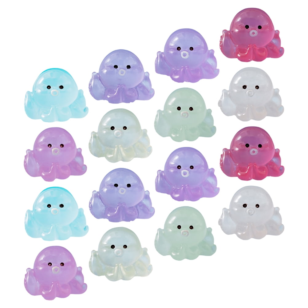 16 Pcs Reversible Octopus Plush Miniature Octopus Statue 1.90X1.90X1 ...