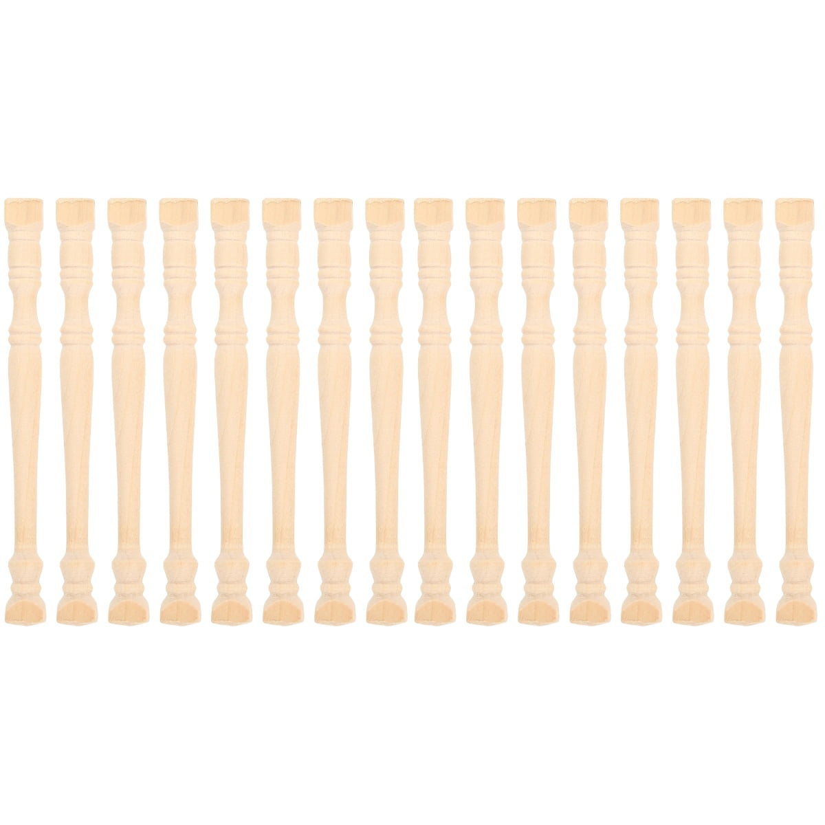 16 Pcs Roman Pillars Mini Model Ornament House Wood Miniature Wooden ...