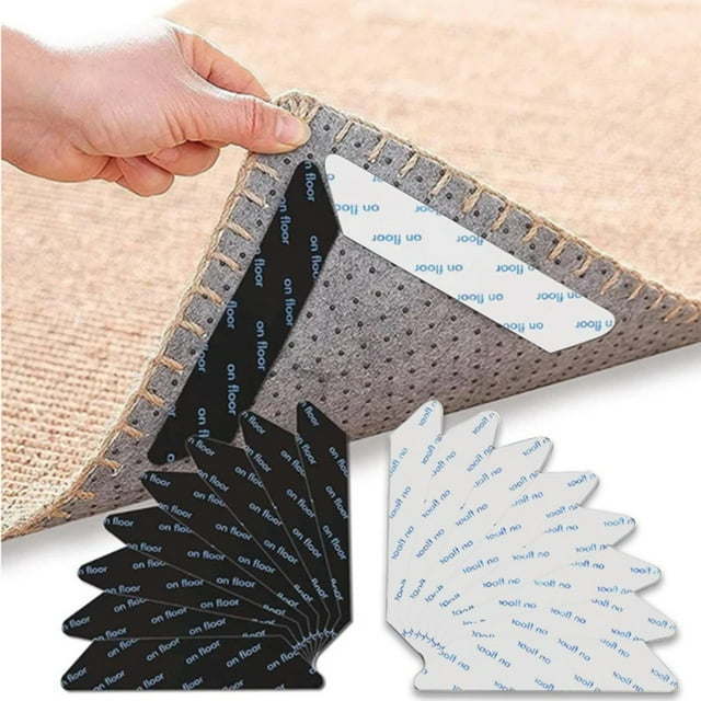 16 Pcs Rug Tape, Reusable Rug Gripper, Double-sided Washable and ...