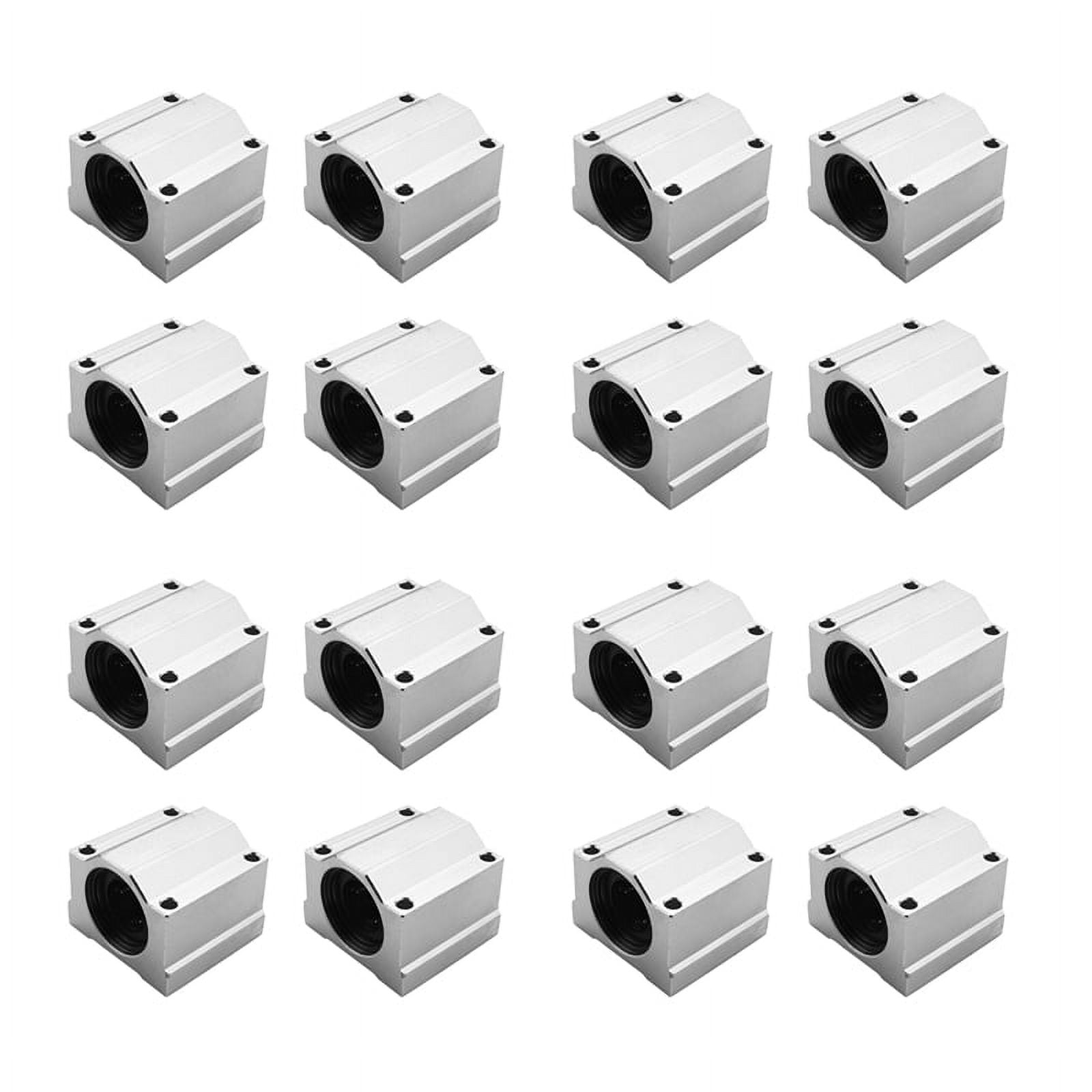 16 Pcs SC20UU 20mm Aluminum Linear Motion Ball Bearing Slide Bushing ...