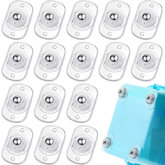 16 Pcs Self Adhesive Caster Wheels Appliance Rollers Appliance Sliders ...
