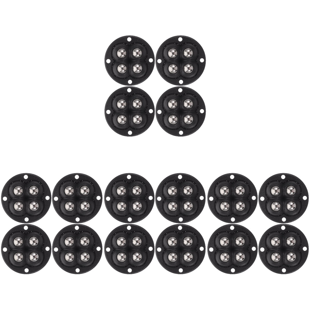 16 Pcs Self Adhesive Casters Garbage Can Casters Wheels Small Wheels ...