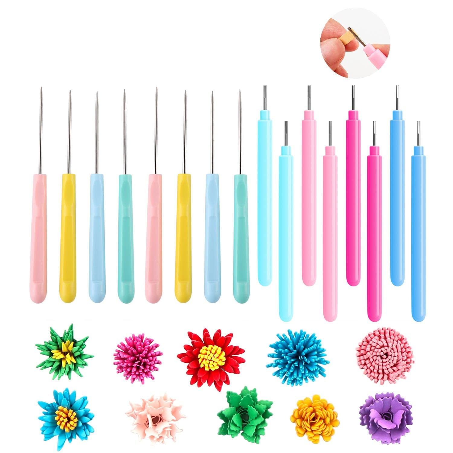 16 Pcs/Set Paper Quilling STF9 Slotted Kit Paper Kit Quilling Needle ...