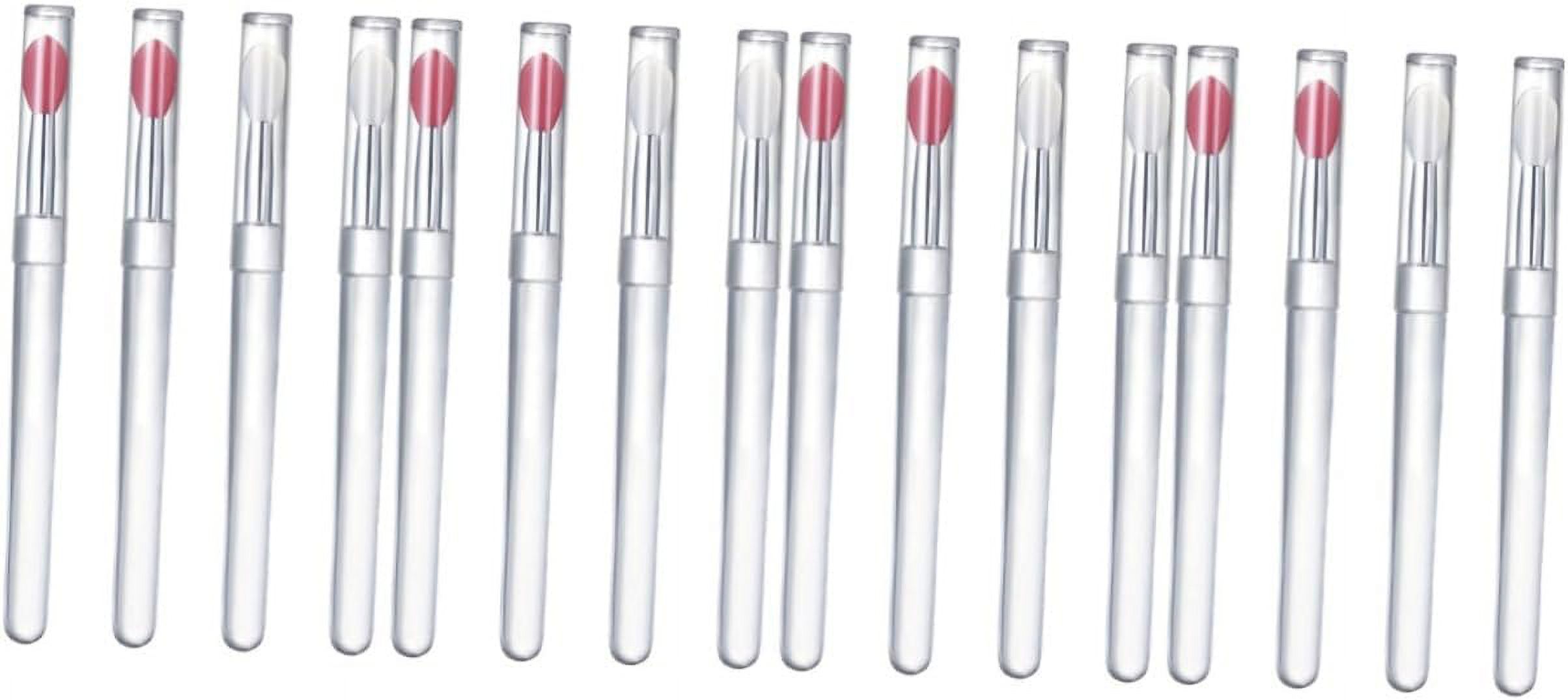 16 Pcs Silicone Lip Brush with Lid Lip Scrub Brush Lip Scrubber Lip ...