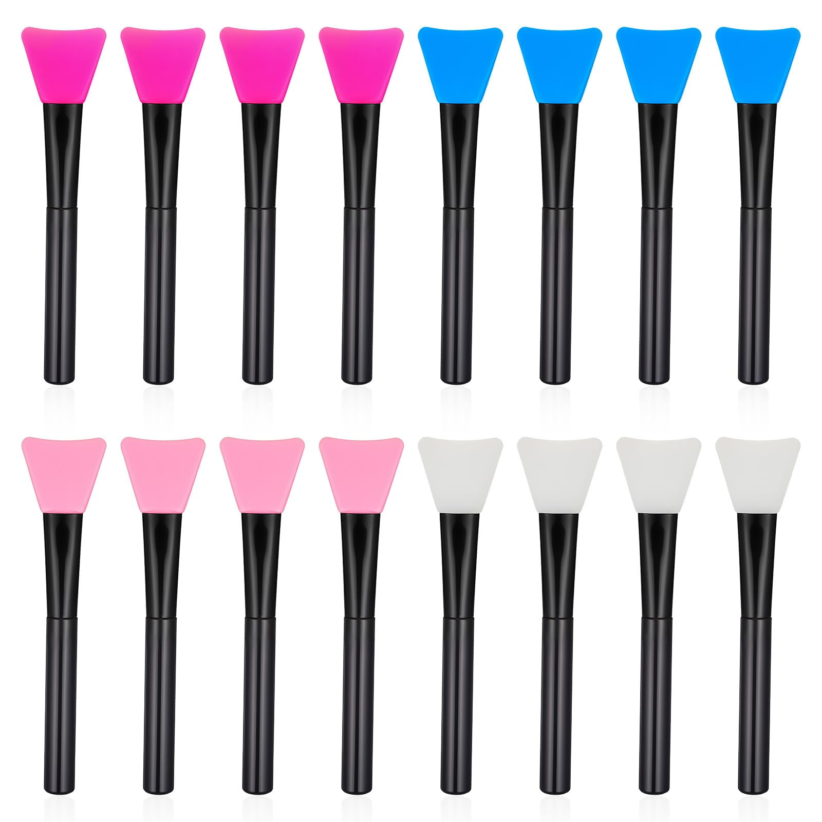 16 Pcs Silicone Magic RRF12 Brushes Face Mask Applicators, Mask Beauty ...