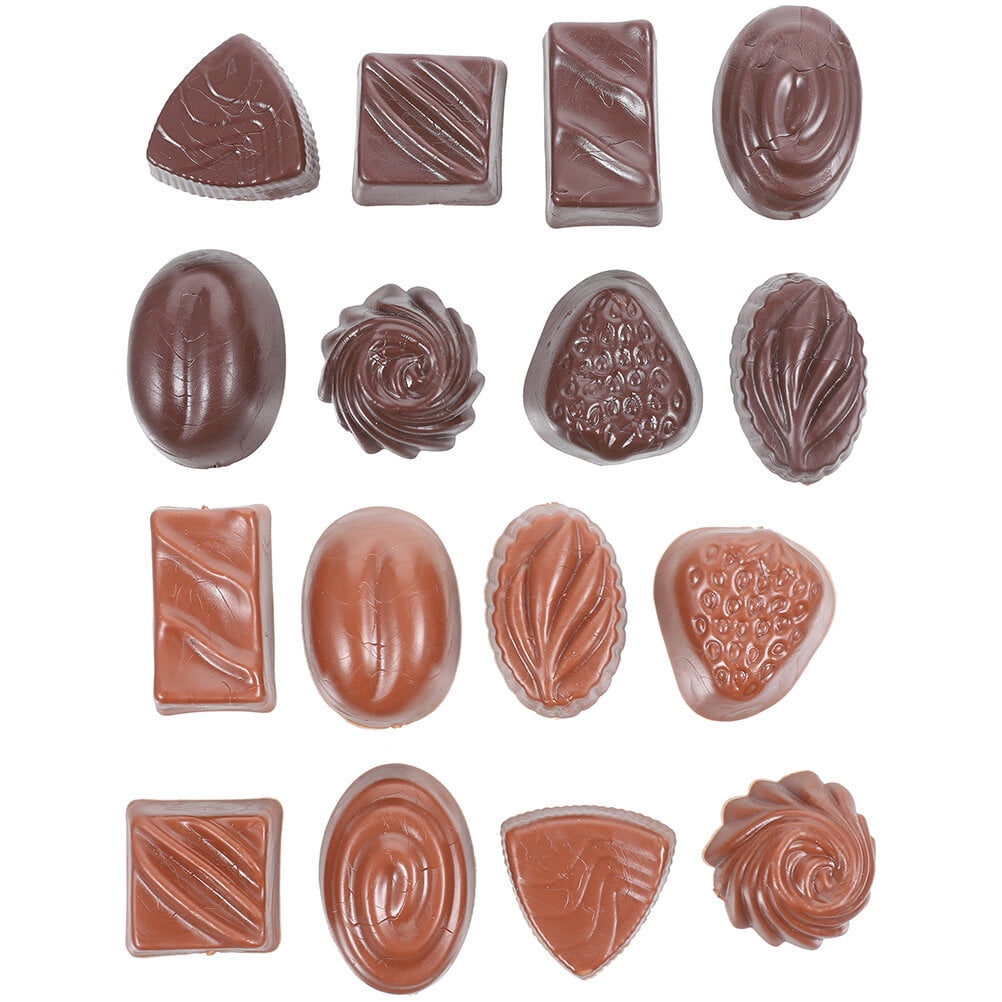 16 Pcs Simulation Chocolate Bar Maker Desktop Toys Models Bulk Child ...