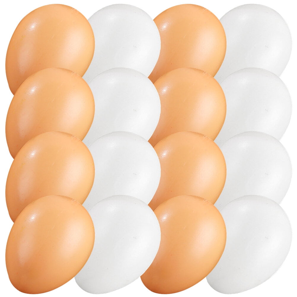 16 Pcs Simulation Egg Props DIY Eggs Toy - Walmart.com
