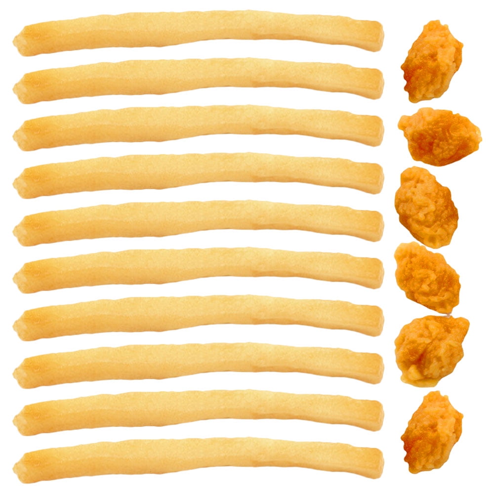 16 Pcs Simulation French Fries Model Lifelike Fake Food for Kids ...