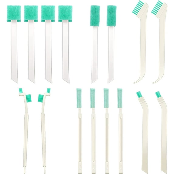 16 Pcs Small Household Cleaning Brushes, Deep Detail Crevice Cleaner ...