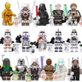 16 Pcs Space Wars Action Figures Building Blocks Set, Battle Droids and ...