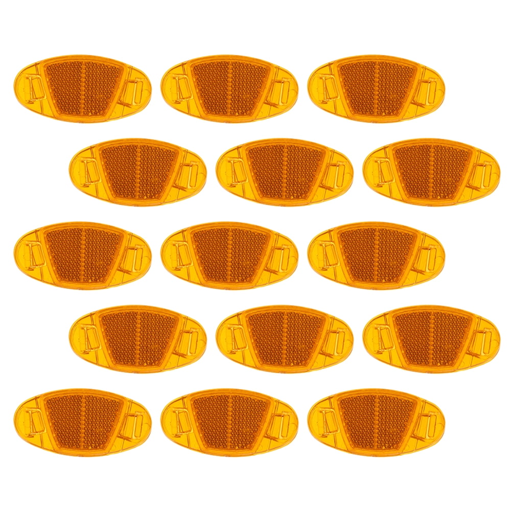 DEEPCRAFF Bicycle Accessories Reflectors Yellow 16Pcs Compact Design ...