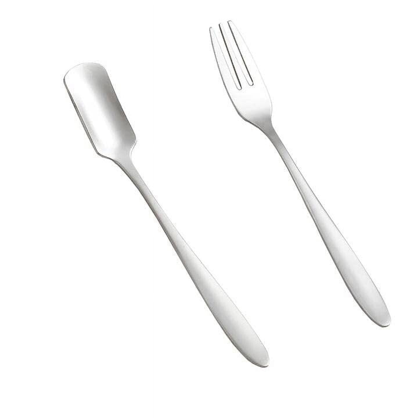 16 Pcs Spoons and Forks Set, Stirring, Mixing, Sugar, Ice Cream, Cake ...