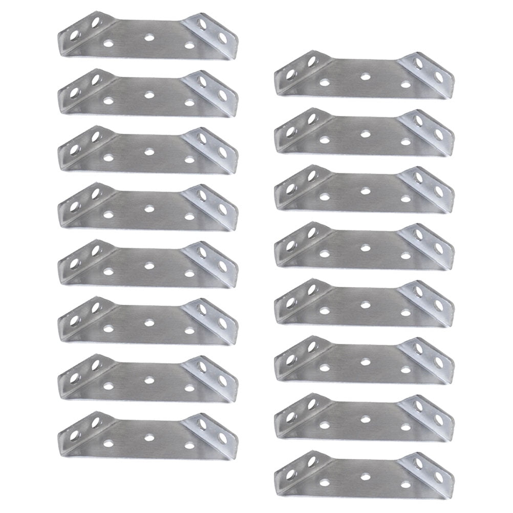 16 Pcs Stainless Steel Desk Table Right Angle Bracket Accessories ...