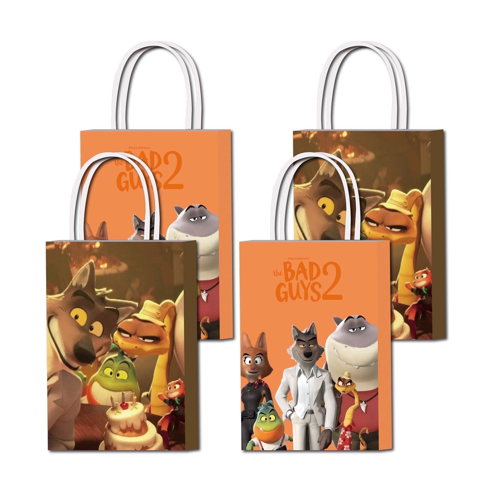 16 Pcs For The Bad Guys-Themed Party Favor Bags – Candy Treat Bags, 2 ...