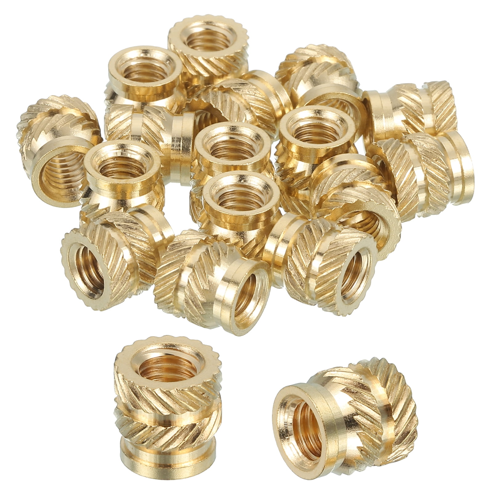 16 Pcs Threaded Inserts, M6 Brass Heat Set Insert for 3D Printing, M6x9 ...