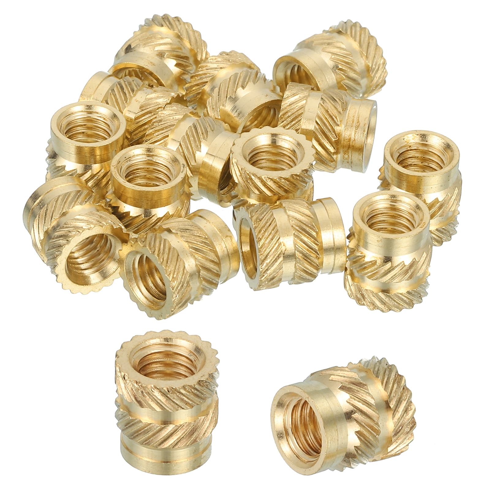 16 Pcs Threaded Inserts, M6 Brass Heat Set Insert for 3D Printing ...