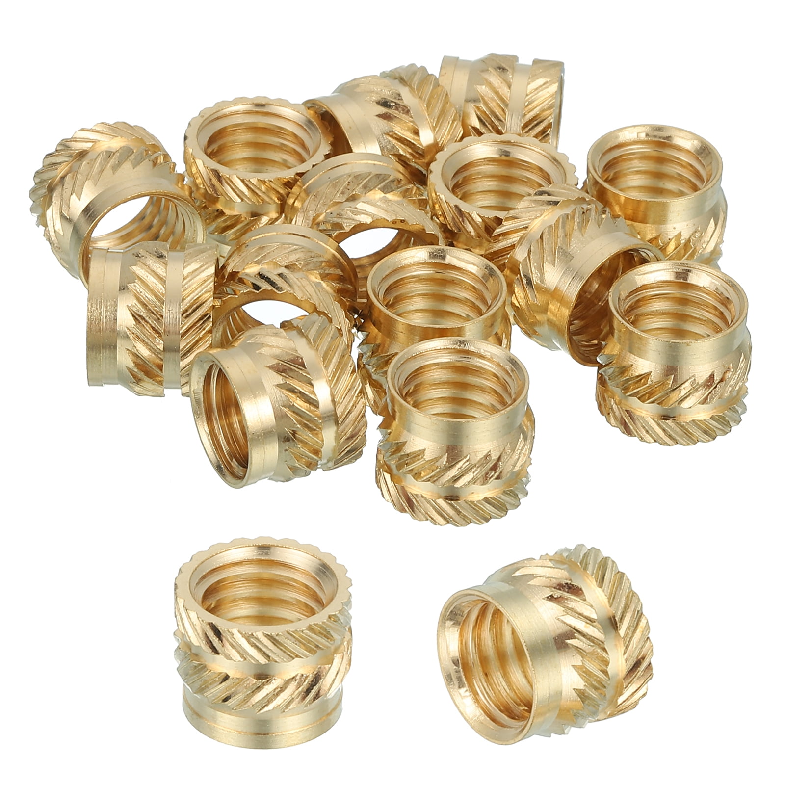 16 Pcs Threaded Inserts, M8 Brass Heat Set Insert for 3D Printing ...