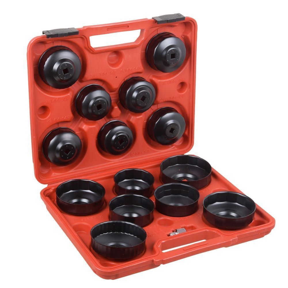 16 Pcs Universal Oil Filter Caps Oil Filter Wrench For Mercedes Bmw Vw ...