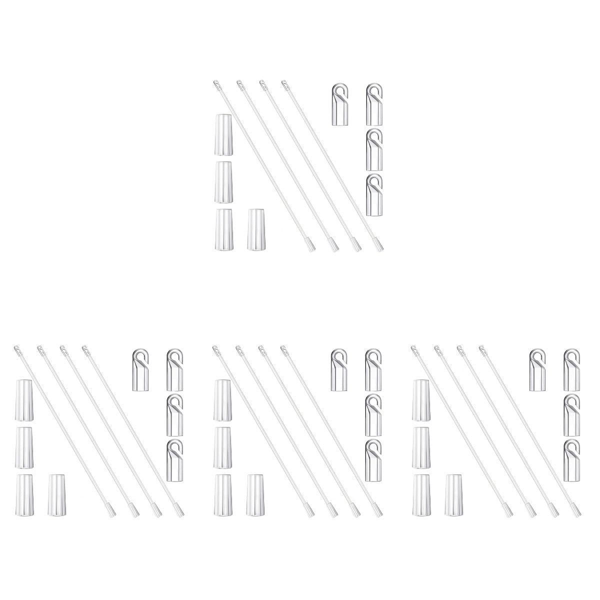 16 Pcs Venetian Blind Rod Blinds Sheer Curtains Wands Replacement Bar ...