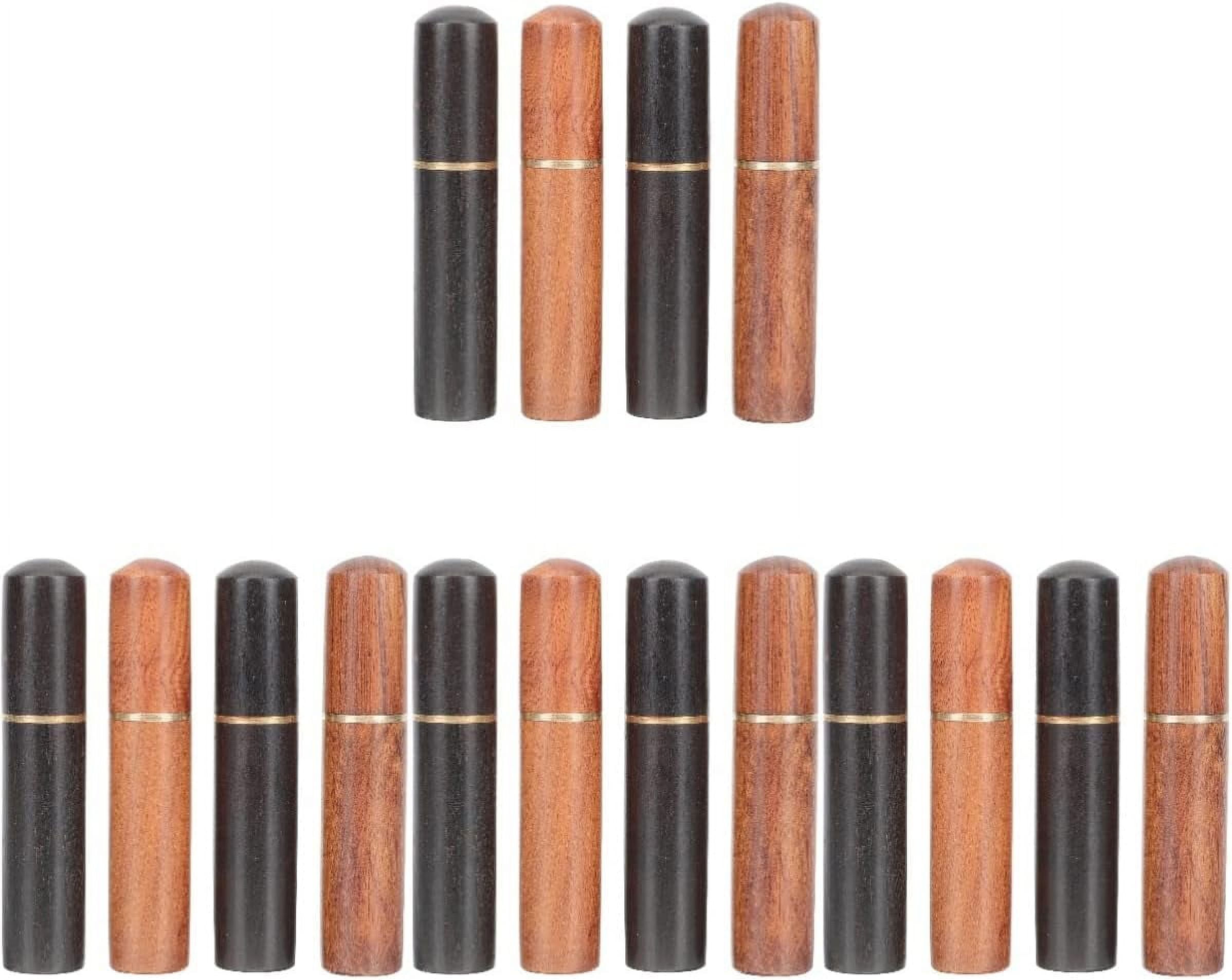 16 Pcs Wooden Needle Wooden Needle Case Tube Needle Storage Tube Sewing ...