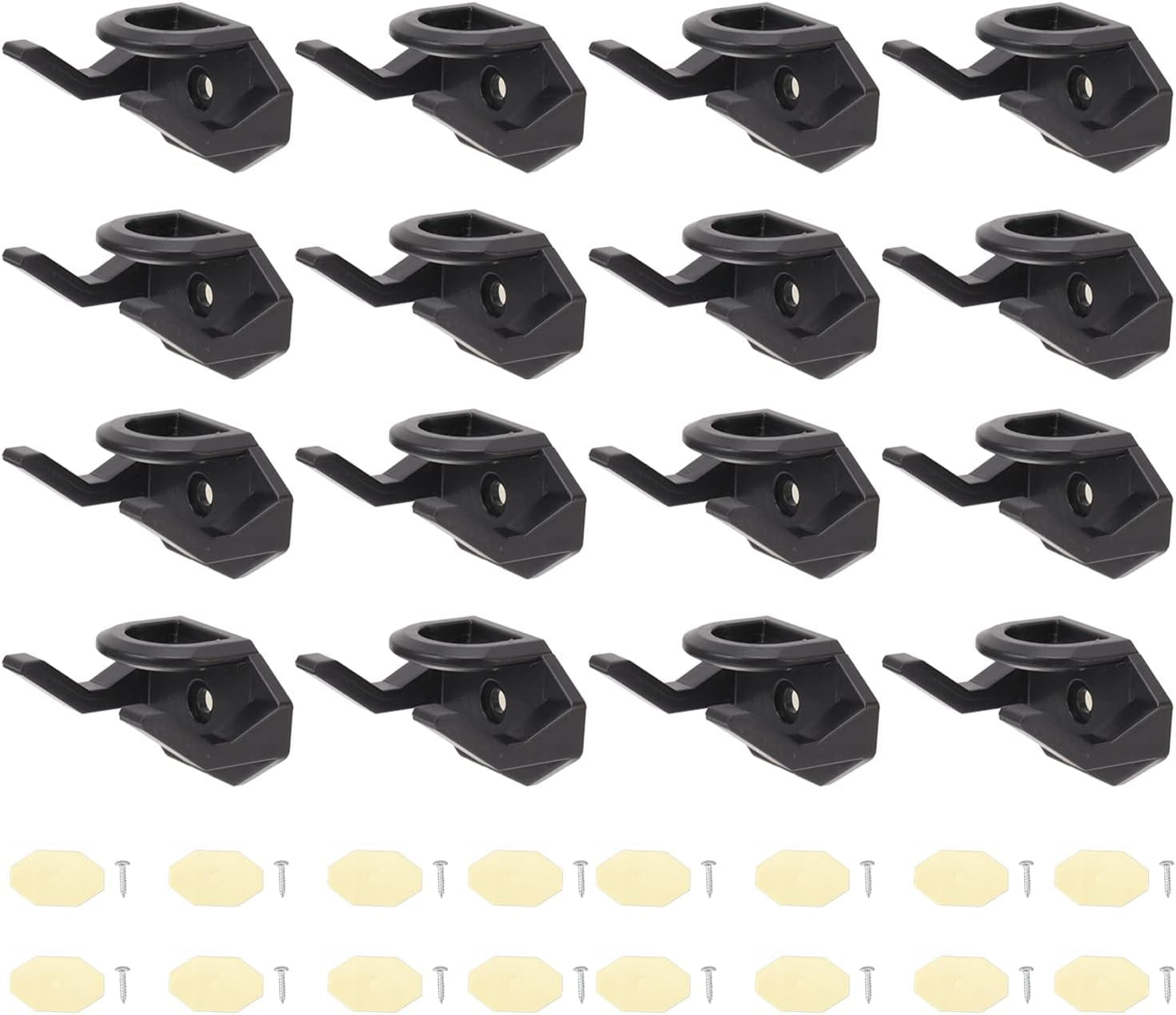16 PcsHat Hooks for Baseball Caps, Wall Mounted Hat Holder, Metal ...