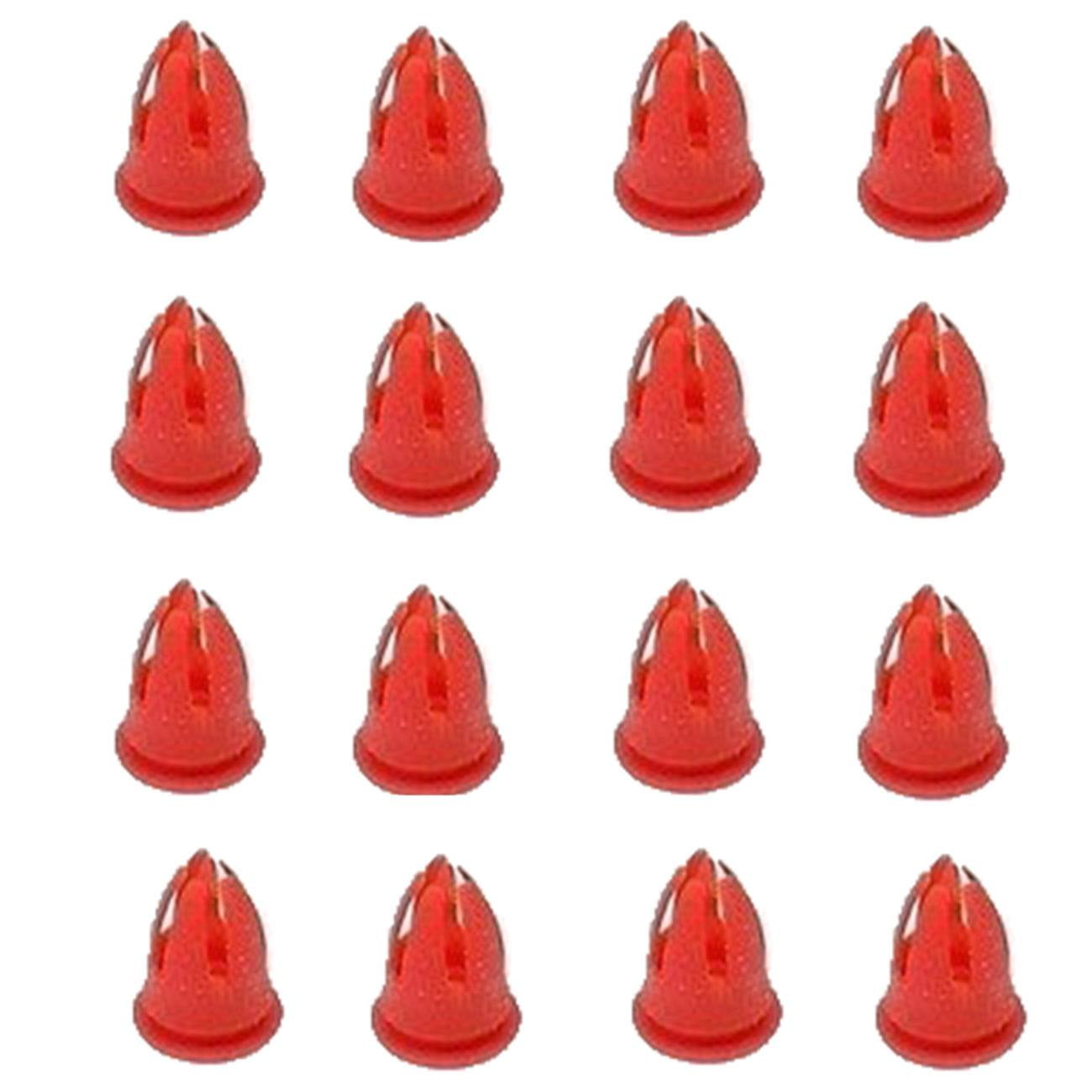 16-Piece Automotive Panel Clips Set, Red Moulding Fasteners with Easy ...